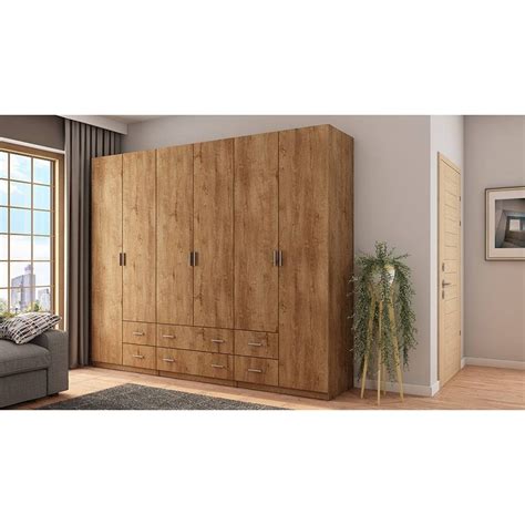 Dulap Stejar Lefkas Meblast Fara Oglinda 270x220x57 Cm Maro Emag Ro