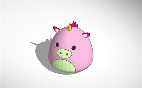 3d Design Squishmallow Seraphina The Unicorn Tinkercad