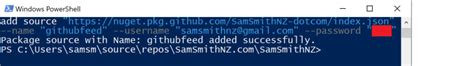 Consuming A Nuget Package From Github Packages Sam Learns Azure