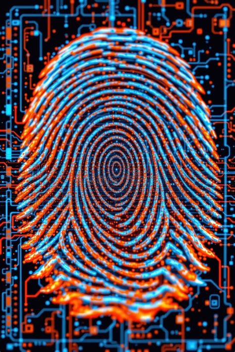 Digital Fingerprint Analysis Enhanced By Artificial Intelligence Showing Pattern Matching In