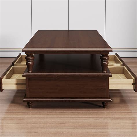 Romero European Style Simple Modern Coffee Table Solid Wood Coffee