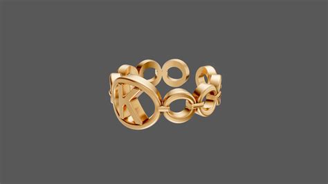 Letter K Ring 3d Model By Zarahm
