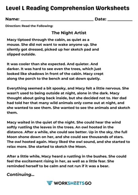 Easter Reading Comprehension Worksheets Worksheetsgo