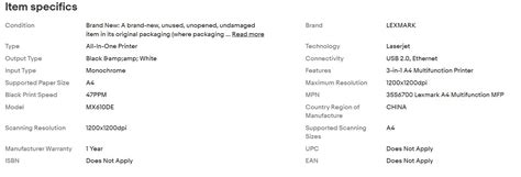 Lexmark Mx610de 3 In 1 A4 Mono Laser Network Multifunction Printer