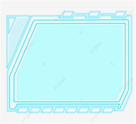 Technology Border White Transparent Technology Border Frame