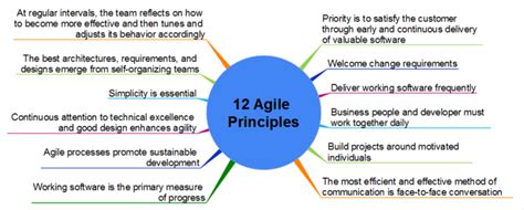Agile Mind Maps 12 Agile Principles Imindmap Mind Map