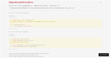 Material UI Issue Forked Codesandbox