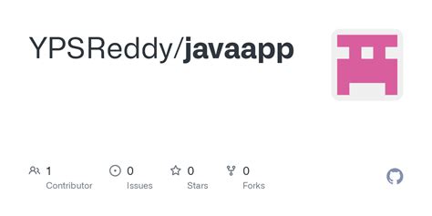 Github Ypsreddy Javaapp