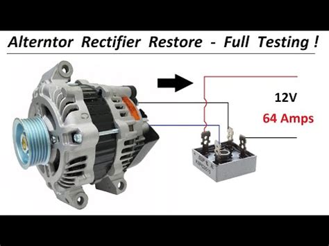 V Amps Car Alternator Rectifier Replacing Upto V