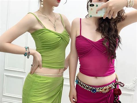 Танцевальный Костюм для соревнований набор для танца живота тренировочная одежда водная пряжа