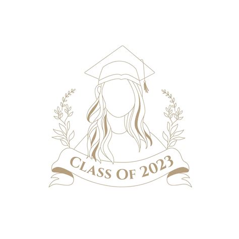 Premium Vector Graduation Class Of 2023 Character Line Art Drawing