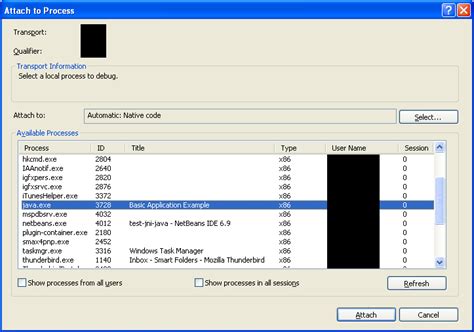 Debugging Java Native Interface JNI DLLs Using Microsoft Visual C