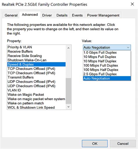 getting 100mbps speed from 2 5gbe network card solved windows 10 forums