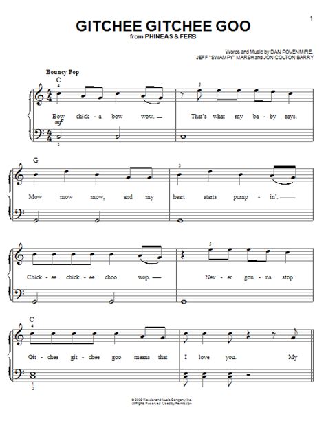 Gitchee Gitchee Goo Sheet Music Direct