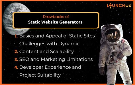 drawbacks of static website generators launchux