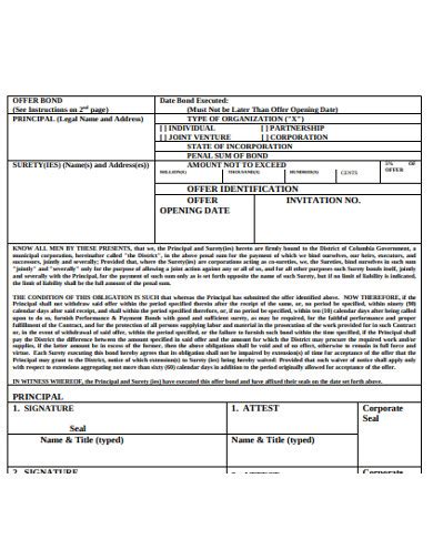 20 Bid Form Examples To Download