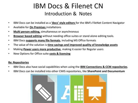 IBM Filenet Content Navigator IBM Docs Screen Demo PPT
