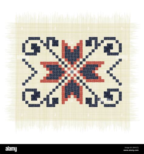 Palestinian Embroidery Symbol Vector Illustration Stock Vector Image