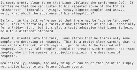 ‘linusgate Leaked Over 250 Messages About Code Of Conduct Complaints