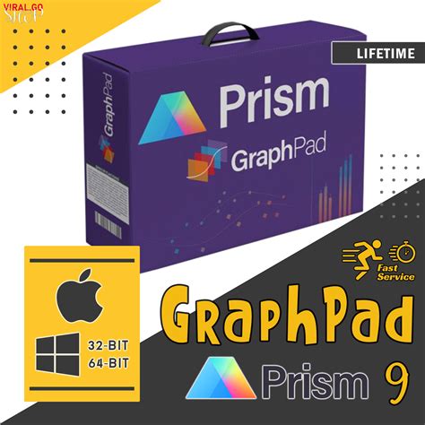 Graphpad Prism 9 Lifetime For Windows And Macos 32 Bit And 64 Bit Lazada