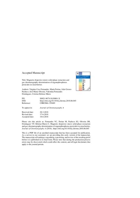 Pdf Magnetic Dispersive Micro Solid Phase Extraction For Trace Mercury Pre Concentration And