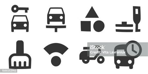 8 아이콘 지도의 집합입니다 설정된 벡터 아이콘입니다 품질 아이콘을 설정합니다 선형 기호가 설정되었습니다 검사 보기에 대한 스톡 벡터 아트 및 기타 이미지 Istock