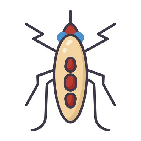 Insecto Blattodea Icono Plano De Dibujos Animados De Cucarachas