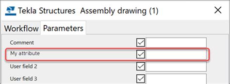 User Defined Template Attributes Tekla User Assistance