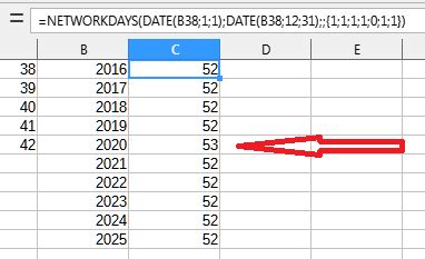 Count Thursdays In Year English Ask LibreOffice