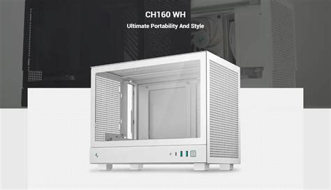 Deepcool Ch160 Wh Mini Itx Mini Tower Cabinet White