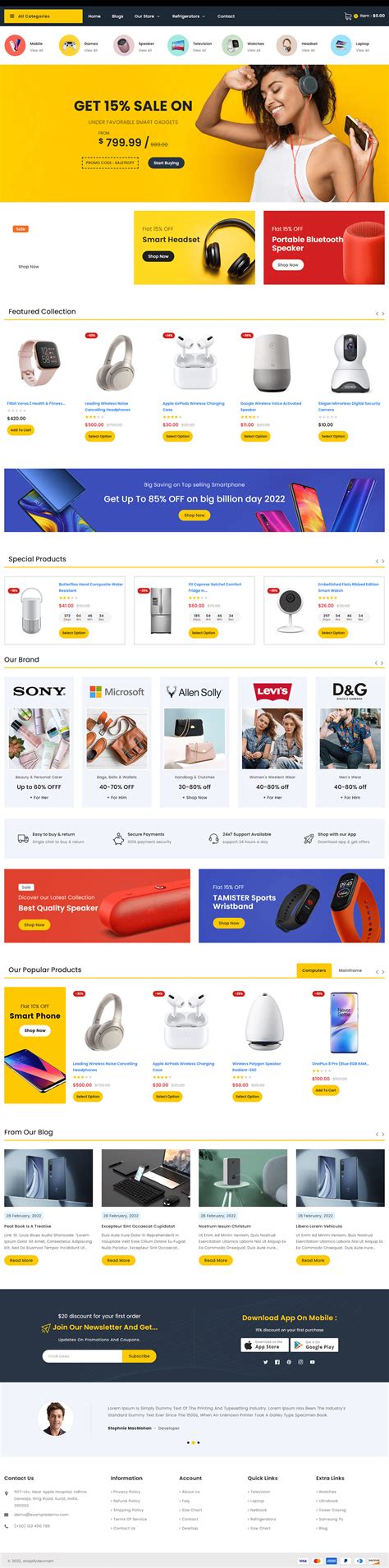 Shopify Developer Shopify Landing Page Ui Uiux Behance