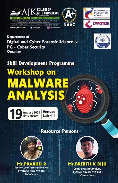 Cyfotok On Linkedin Cyfotok Malwareanalysis Cybersecurity Ajkcollege Techworkshop