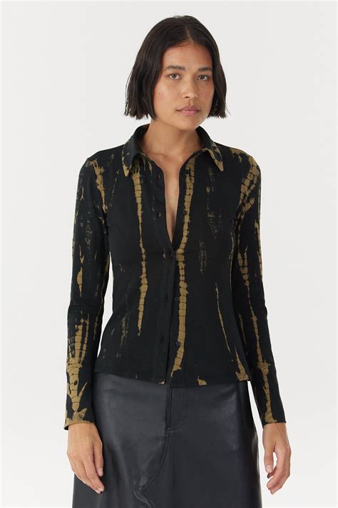 Nebular Shirt Tie Dye Third Form Designer Tops For Women Shop