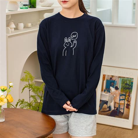 티져트 빠른출고 오버핏 롱 얇은 면 여자 긴팔 티셔츠