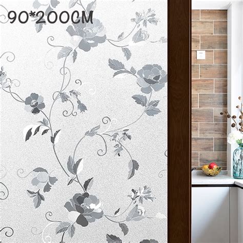 ฟิล์มติดกระจก Glass Sticker ประตูกระจก หน้าต่างกระจก ห้องน้ำ ห้องครัว ประตูบ้าน แบบสูญญากาศ 60