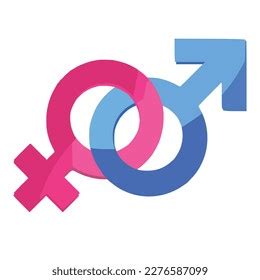 Male Female Gender Sex Symbol Isolated Stock Vector Royalty Free Shutterstock