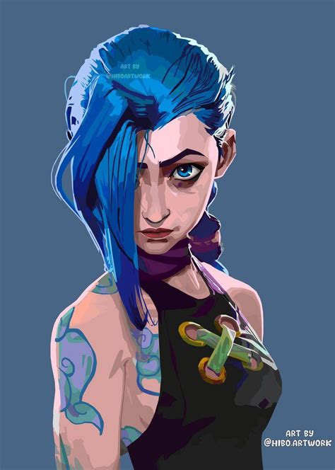 Artstation Jinx Arcane Art By Hiboart Hiboartwork Tatuagens De