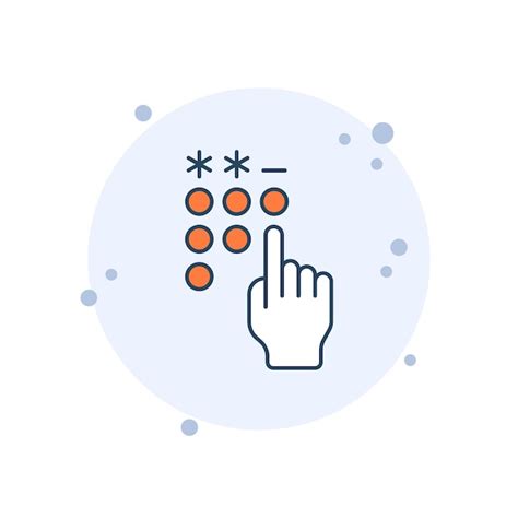 Premium Vector Cartoon Pin Code Icon Vector Illustration Keyboard