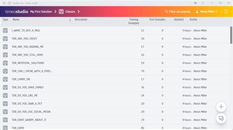 Class Manager Teneo Developers