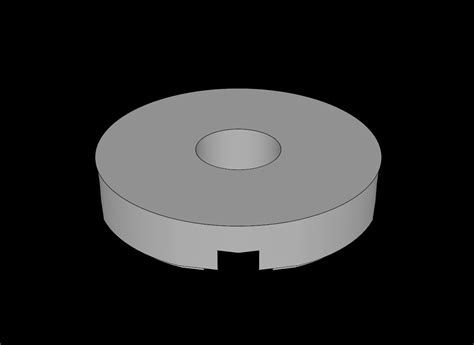 Lego Compatible Dat Tile X Round With Hole By Thall Download Free STL Model