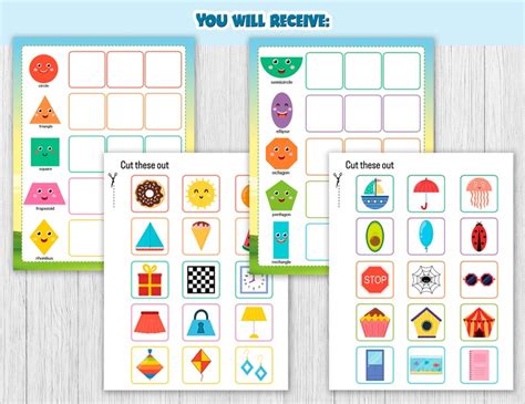 Shape Matching Activity Shapes Pictures Sorting Activity Printable Sort By Shape Learning