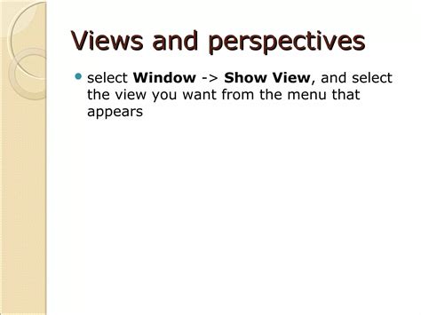 Introduction To Eclipse Ide Ppt