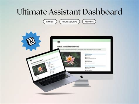 Notion Template Assistant Dashboard Virtual Executive Assistant Onboarding Portal Business