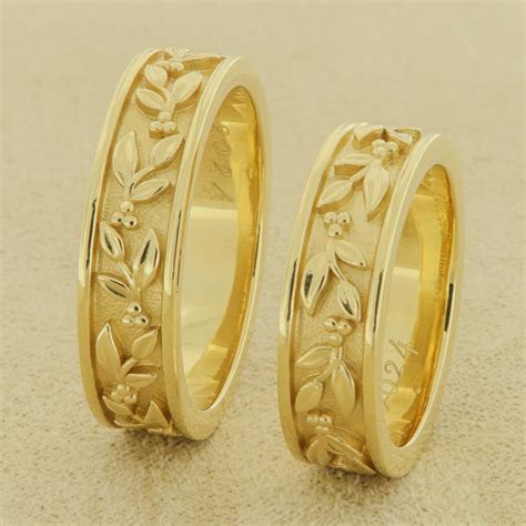 Coppia Fedi Fabio Ferro Collezione Floral In Oro Giallo Ff1335