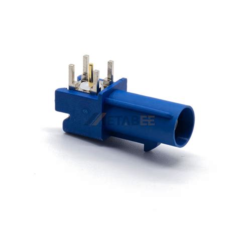 Right Angle Fakra C Male Connector Through Hole Mount For Pcb Metabeeai