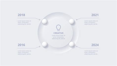 Infographic 4 Options Design Elements Royalty Free Vector