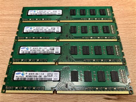 Samsung Ddr3 1600 Pc3 12800u 4gb X 4 Computers And Tech Parts And Accessories Computer Parts On