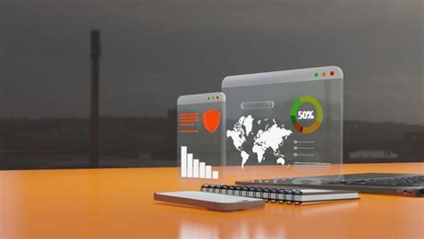 premium photo business analyst using computer and dashboard for data analysis and management