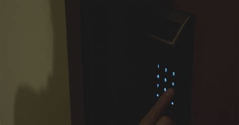 Woman Using Electronic Code Lock To Open Hotel Room 28897966 Stock Video At Vecteezy