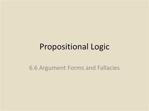 PPT Propositional Logic PowerPoint Presentation Free Download ID